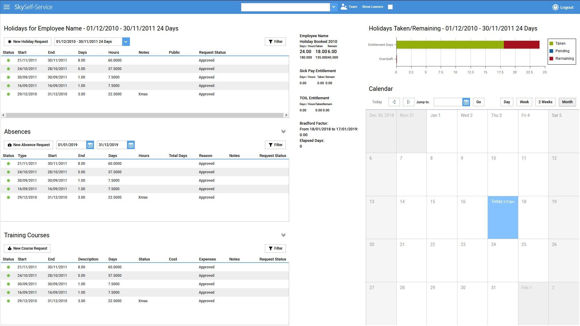 Employee Self-Service Software - Skynet Applied Systems